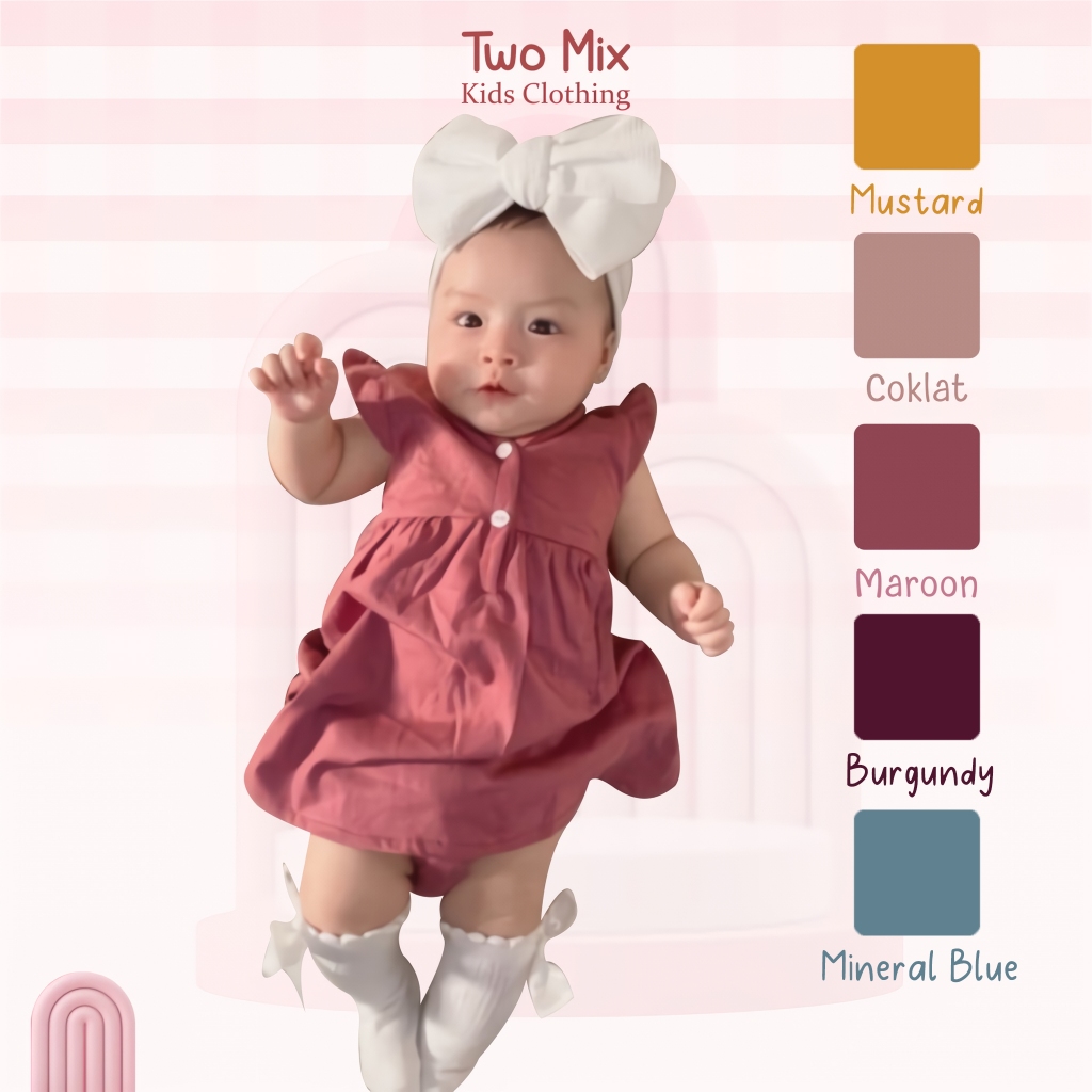 Jual TWO MIX - Setelan Baju Bayi Perempuan 0-12 bulan - One Set Rok ...