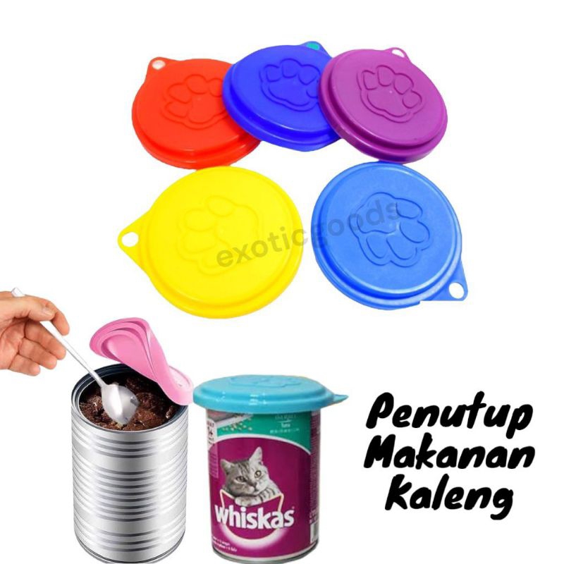 Jual PENUTUP KALENG PLASTIK PET CAN COVER PENUTUP MAKANAN KALENG HEWAN ...