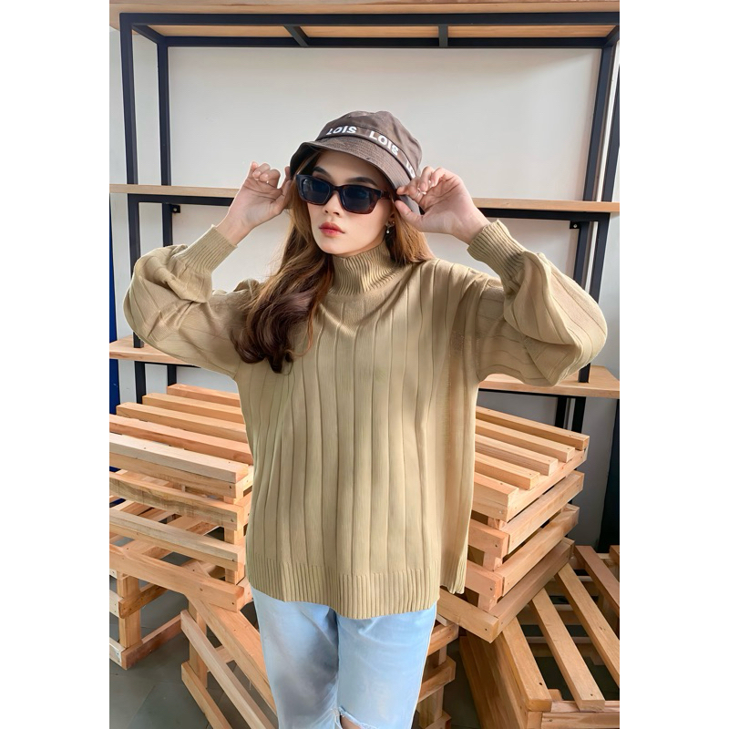 Jual Syasweater Baju Wanita Sweater Rajut Wanita JOVANKA RAJUT Oversize ...