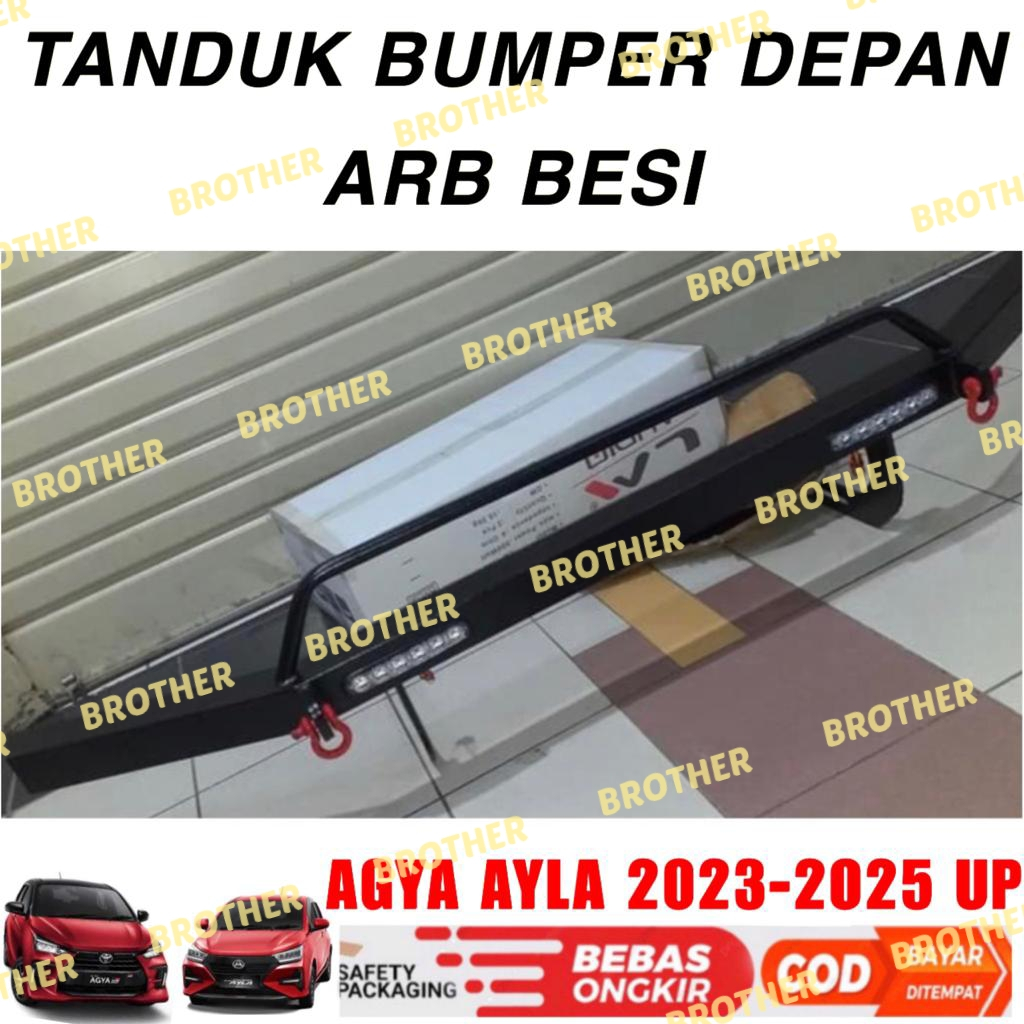 Jual Towing Tanduk Depan Bumper Agya Ayla 2014 2017 2023 2024 2025 2026 up ARB Besi | Shopee ...
