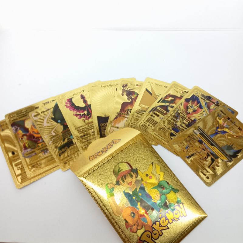 Jual Kartu Pokemon emas / Game card Pokemon gold 1 Pak isi 10 kartu ...