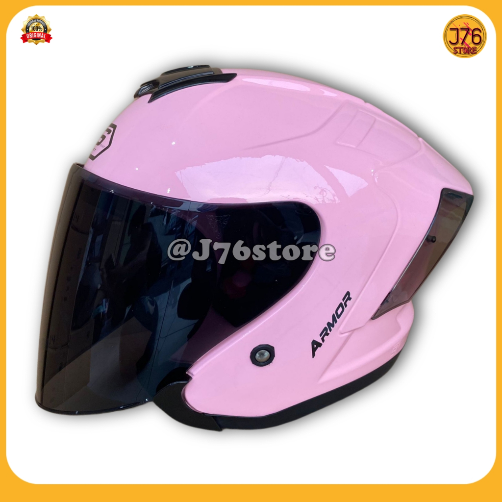 Jual Helmets Sepeda Motor Half Face Js Armor Yakuza Solid Polos ...