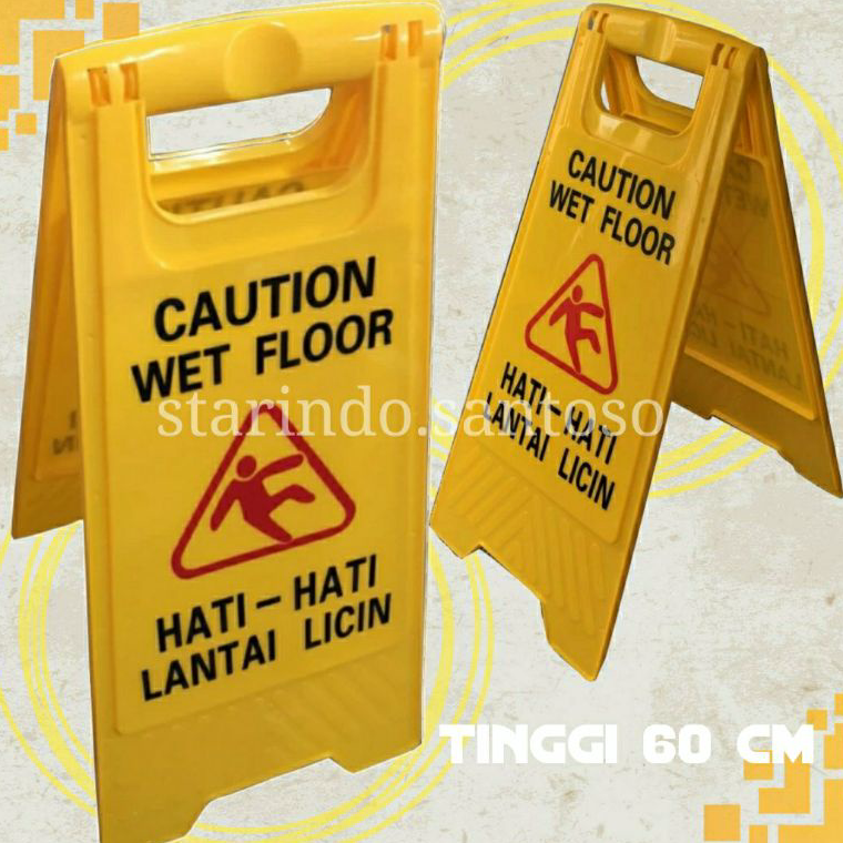 Jual XGZJ2650 Papan lantai licin plastik pvc safety peringatan toilet ...