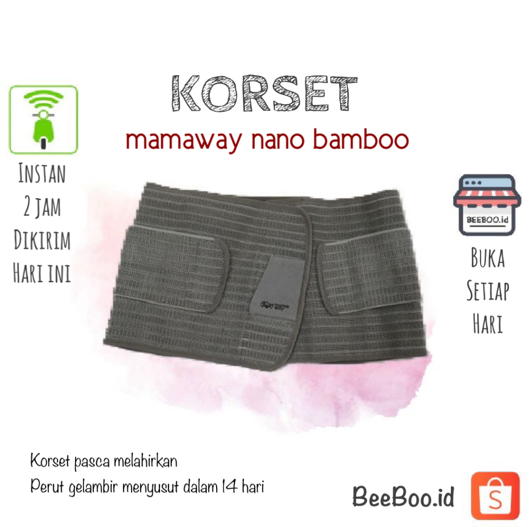 Jual [SEWA] KORSET MAMAWAY Corset Nano Bamboo Postnatal Korset Melahirkan (1 bulan) | Shopee ...