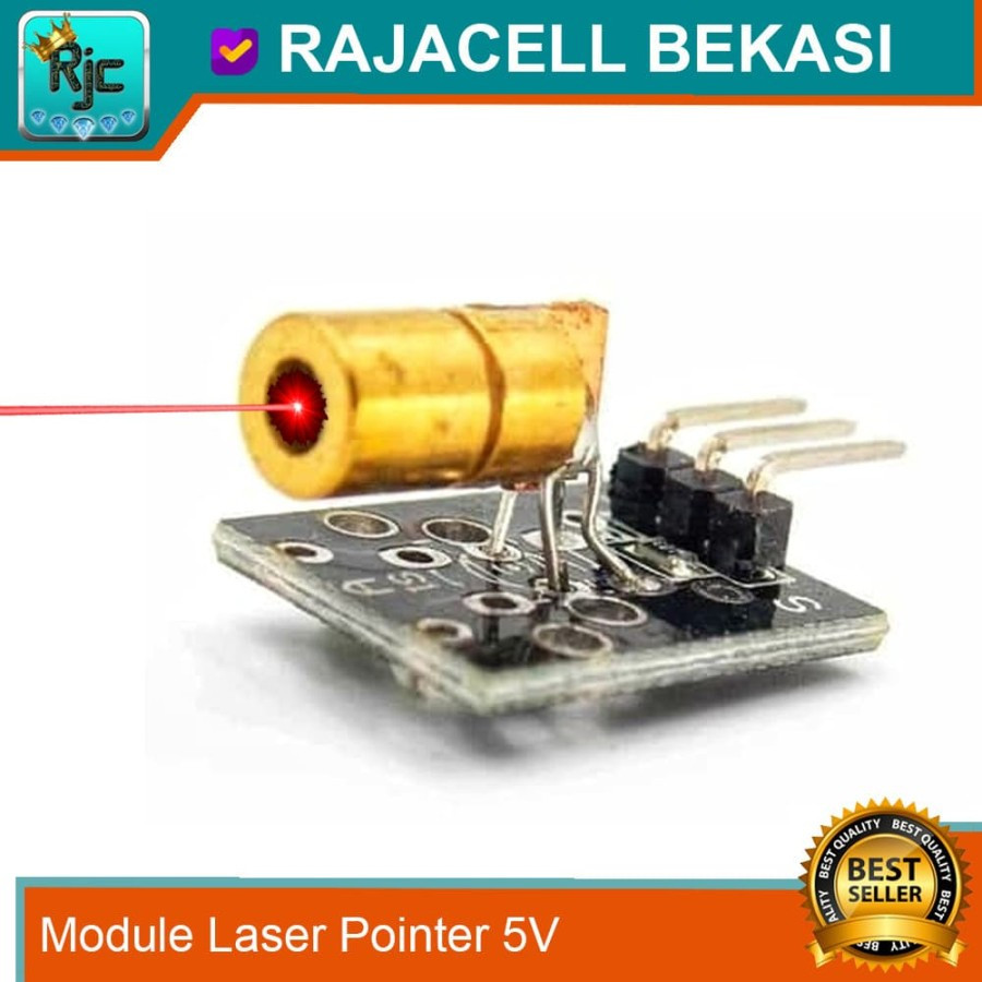 Jual KY-008 650nm Laser Transmitter sensor 6mm 5V 5mW Red Laser Diode ...