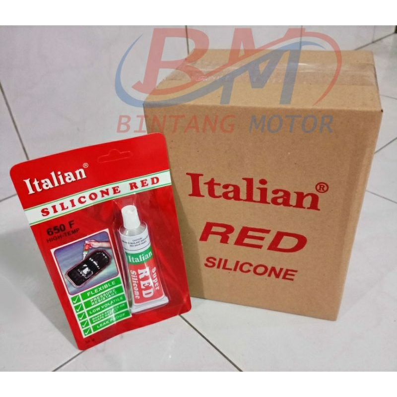 Jual LEM SILICONE RED / LEM AUTO SEALER ORIGINAL ITALIAN 30G | Shopee ...