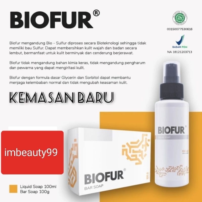 Jual Biofur Soap / Liquid atau Bar - sabun kulit wajah berminyak ...