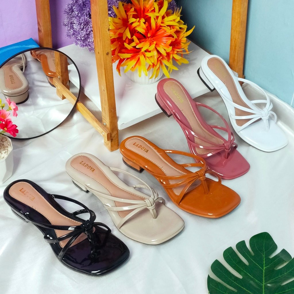 Jual Sandal Wanita Chunky Heels 3cm Tali K05 Tren Terbaru Ladova Sendal ...