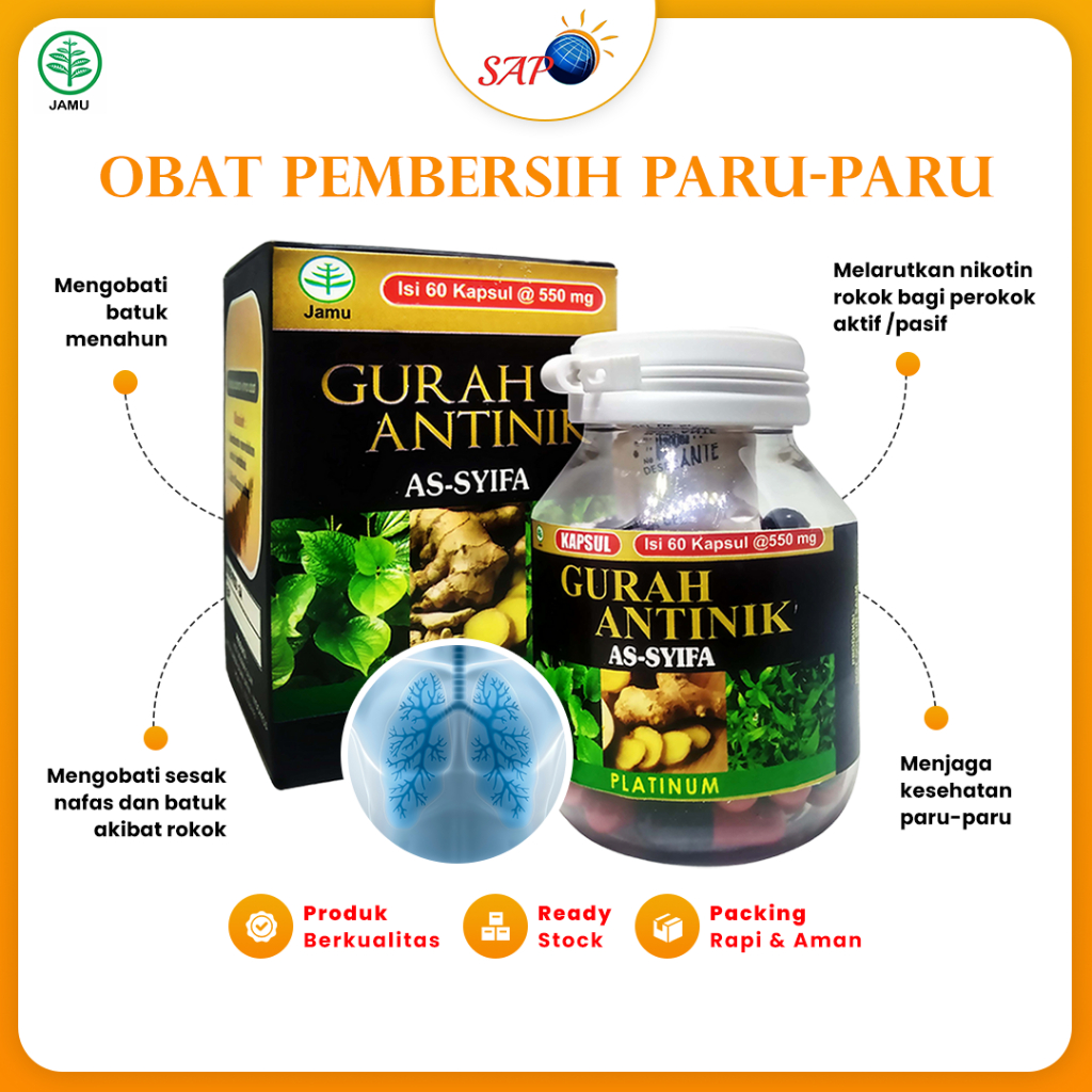 Jual Obat Herbal Kapsul Gurah Antinik Platinum As-Syifa Original Solusi ...