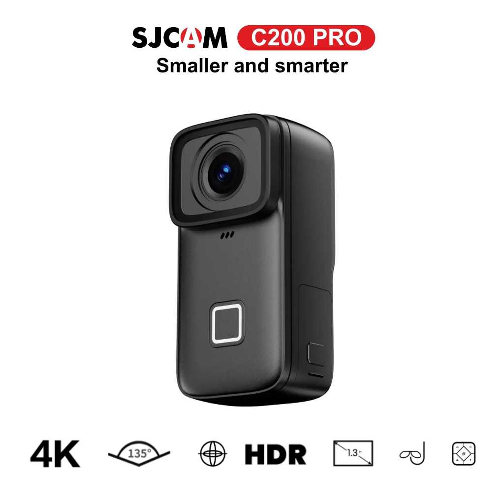 Jual SJCAM C200 PRO Body Action Camera HDR 4K 30FPS - PAKET BUNDLING | Shopee Indonesia