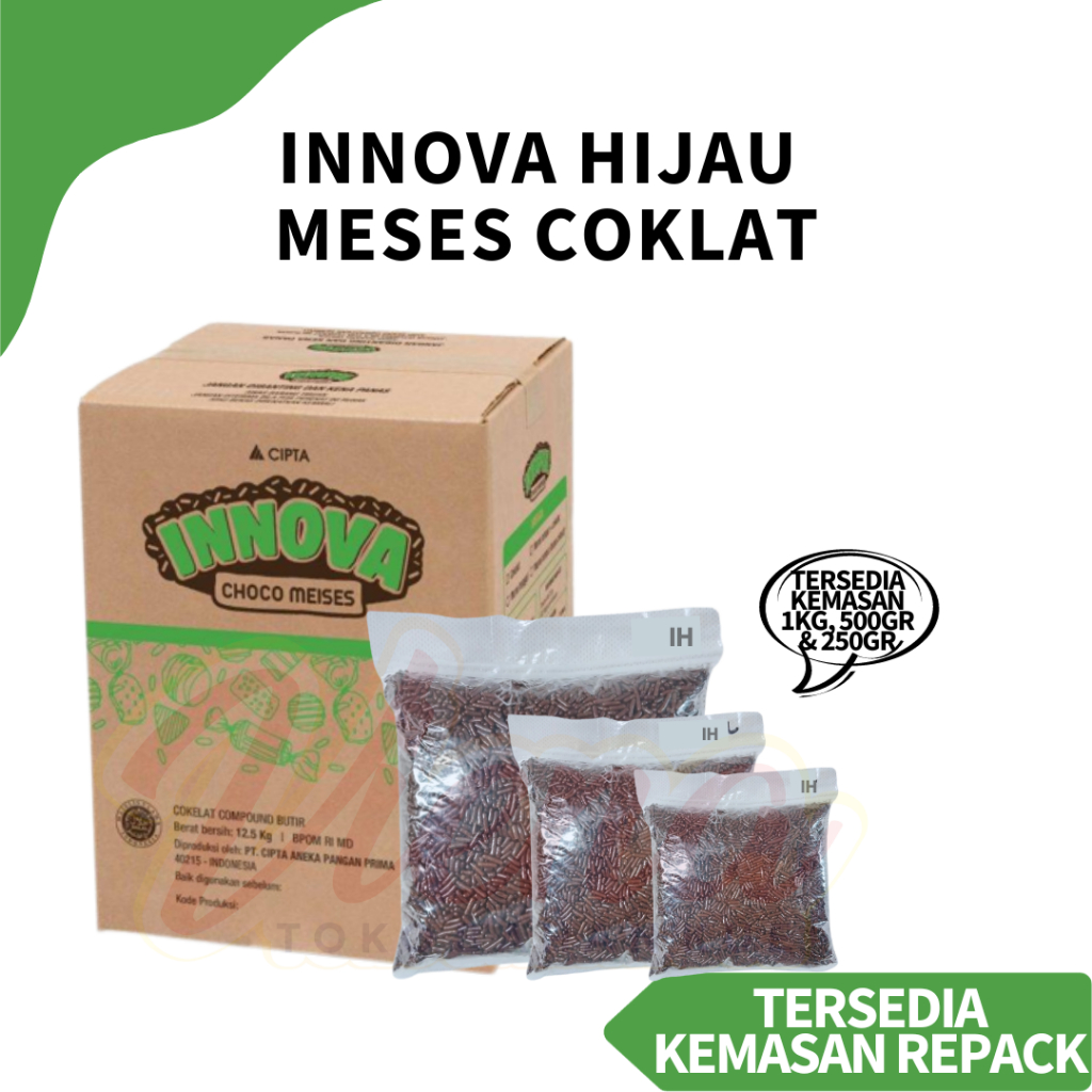 Jual Innova Hijau Meses Coklat REPACK 1kg | Shopee Indonesia
