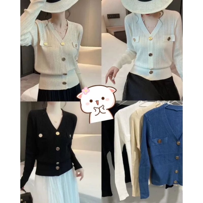Jual JEFA - SONA Knit cardigan | Shopee Indonesia