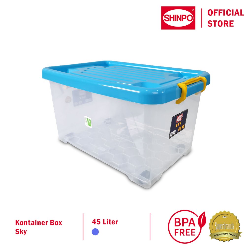 Jual SHINPO Kontainer Plastik Dengan Roda Sky Container Box Kotak ...