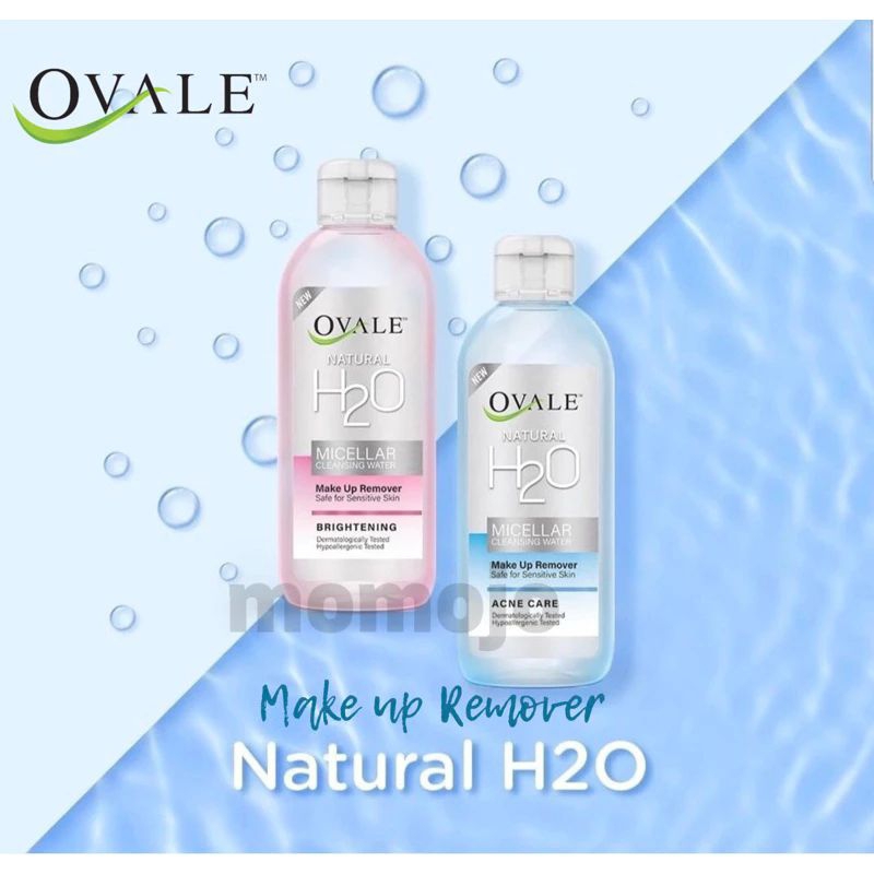 Jual OVALE Natural H20 Micellar Cleansing Water 100ml | Shopee Indonesia