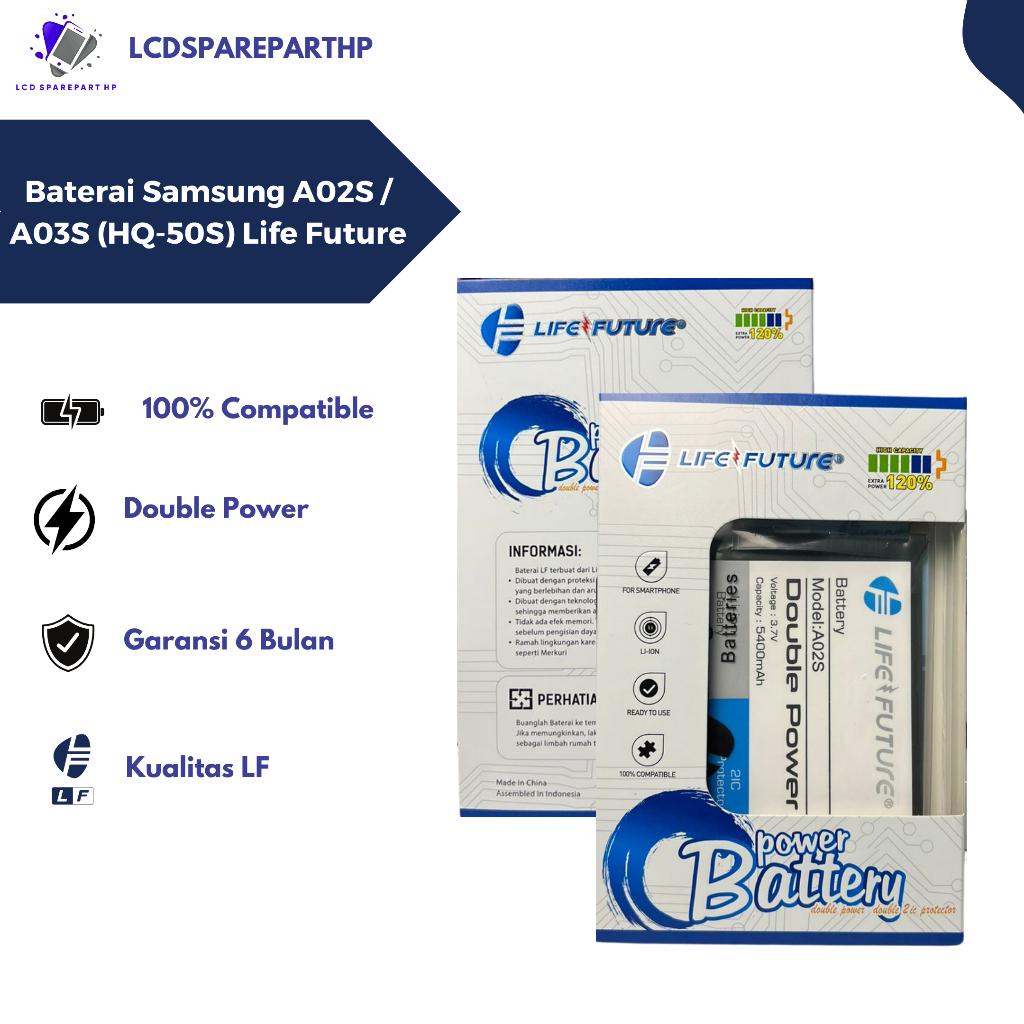 Jual Samsung Baterai Life Future - A02S / A03S (HQ-50S) | Shopee Indonesia