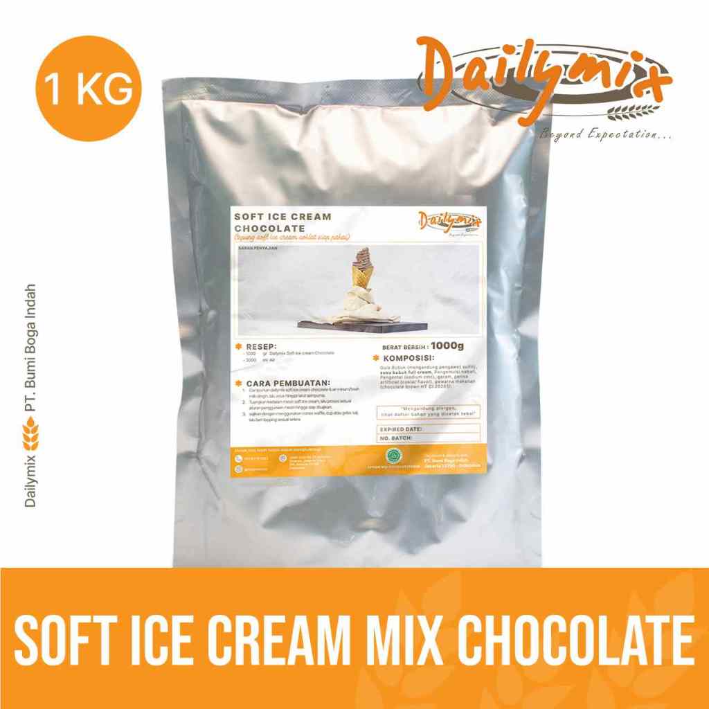 Jual Pemix Soft Ice Cream Chocolate / Es Krim Coklat / Bubuk Ice Cream ...