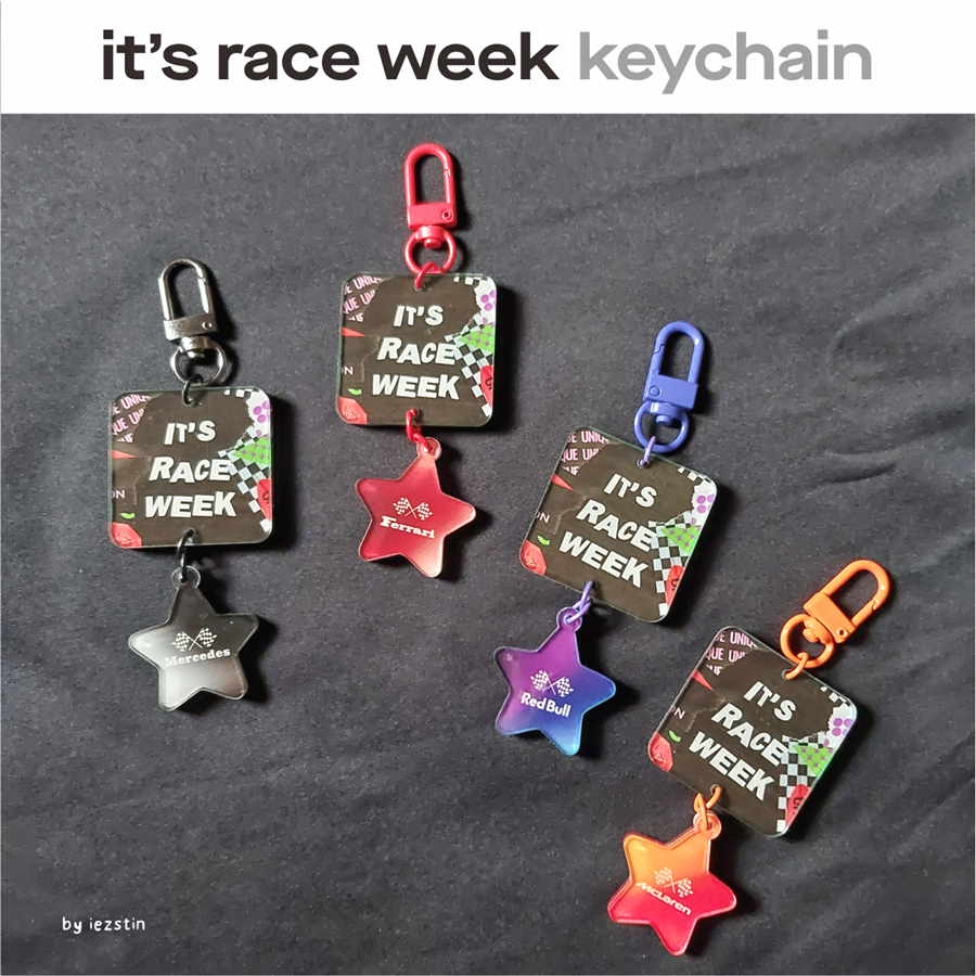 Jual It's Race Week Acrilic Keychain / Ganci Akrilik Mobil F1 Formula 1 ...