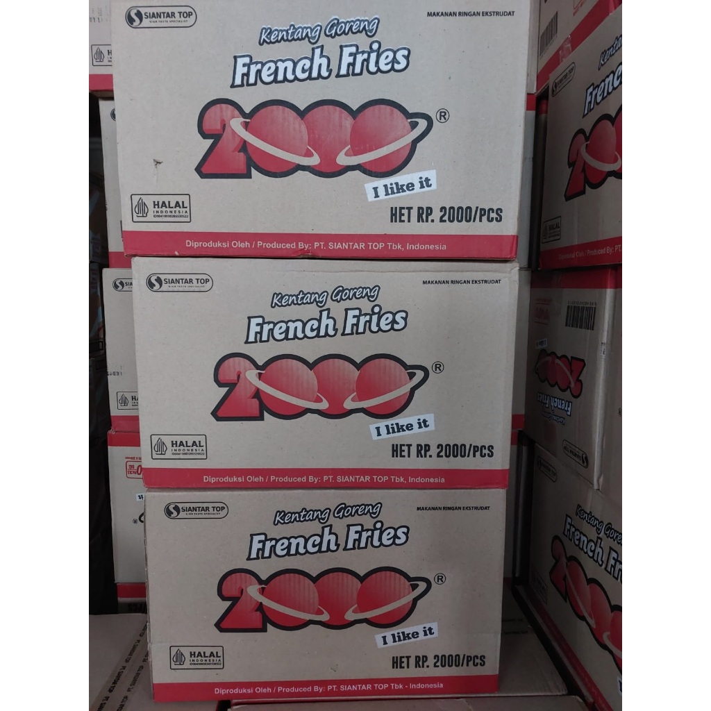 Jual French Fries 2000 kentang goreng Siantar Top (isi 40) Dus per ...