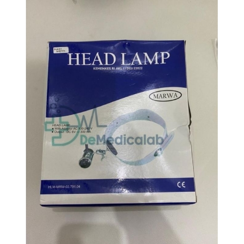 Jual Headlamp Medical LED Marwa Head Lamp Medis + Adaptor Lampu Kepala ...