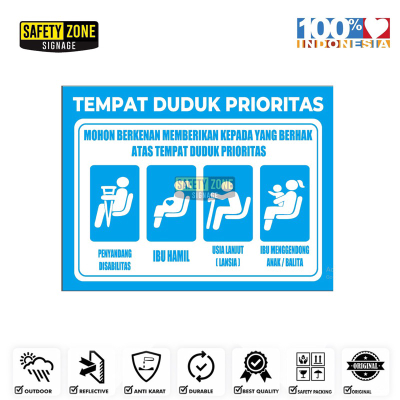 Jual Sticker Sign Tempat duduk Prioritas | Shopee Indonesia