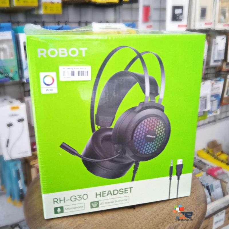 Jual HEADSET ROBOT RH-G30 HANDPHONE GAMING | Shopee Indonesia