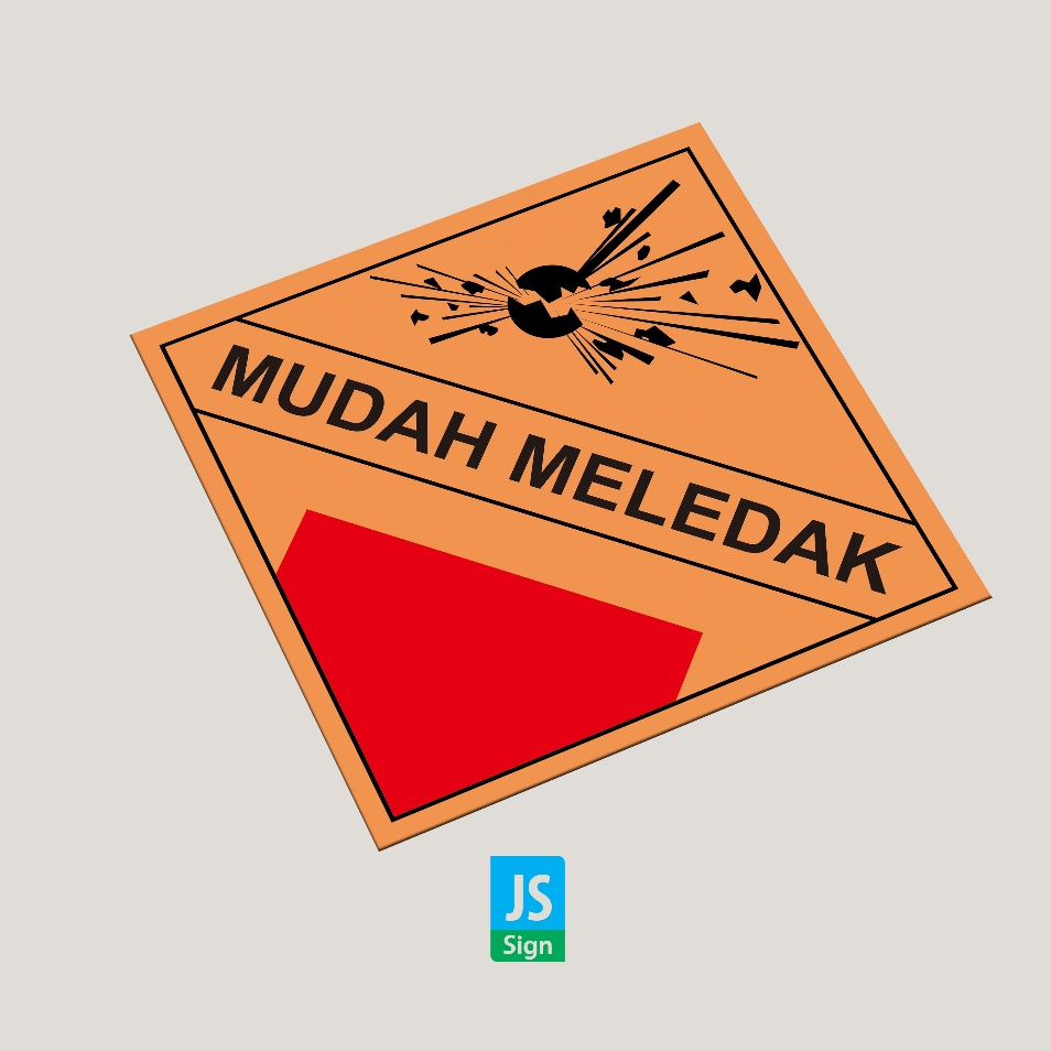 Jual STICKER SIMBOL LIMBAH B3 - MUDAH MELEDAK | Shopee Indonesia