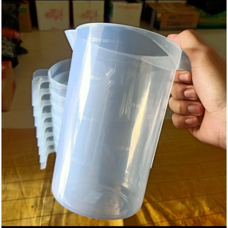 Jual Gelas Ukur 2 Liter 2000 ML Takar Plastik Measuring Cup | Shopee ...