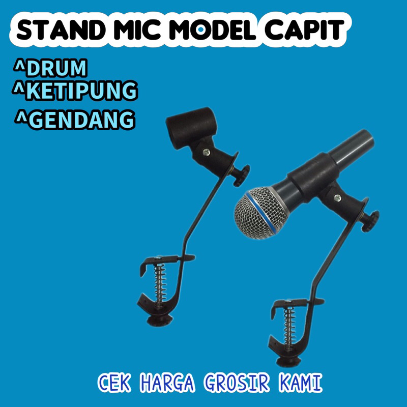 Jual STAND MIC MODEL CAPIT BESI | Shopee Indonesia
