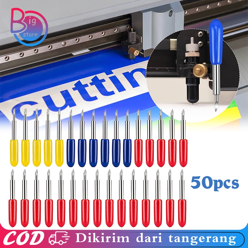 Jual 50pcs/Set Mata Pisau Cutting 30/45/60 Derajat Mata Pisau Roland Blade Roland Cutting ...