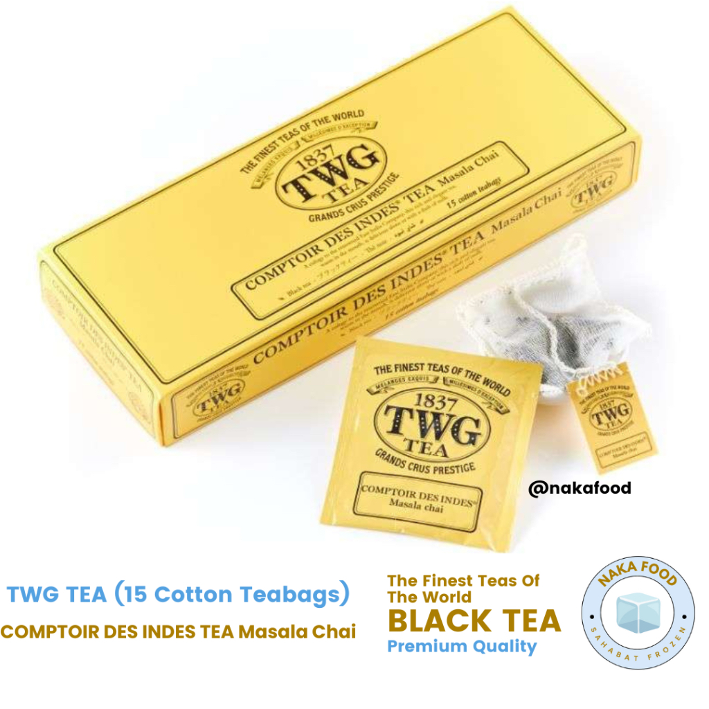 Jual TWG TEA Comptoir Des Indes Tea Masala Chai 15 Cotton Teabags ...