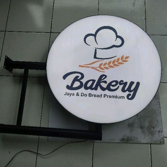 Jual Neon Box Bulat 50cm Akrilik 2 Sisi Nyala | Shopee Indonesia