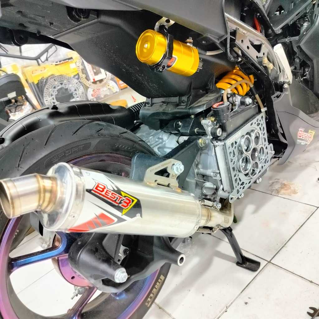 Jual Shock Plus Breket monoshock AEROX 155 new bracket monoshock ...