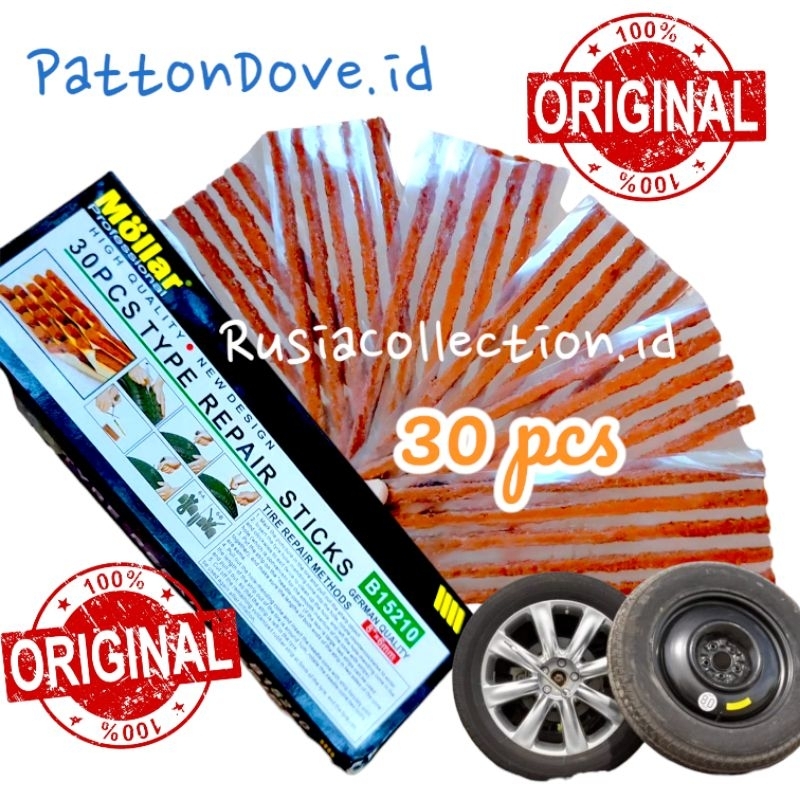 Jual KARET REFILL ORIGINAL LEM CACING TAMBAL BAN ISI 25 / 30 TUBLES ...