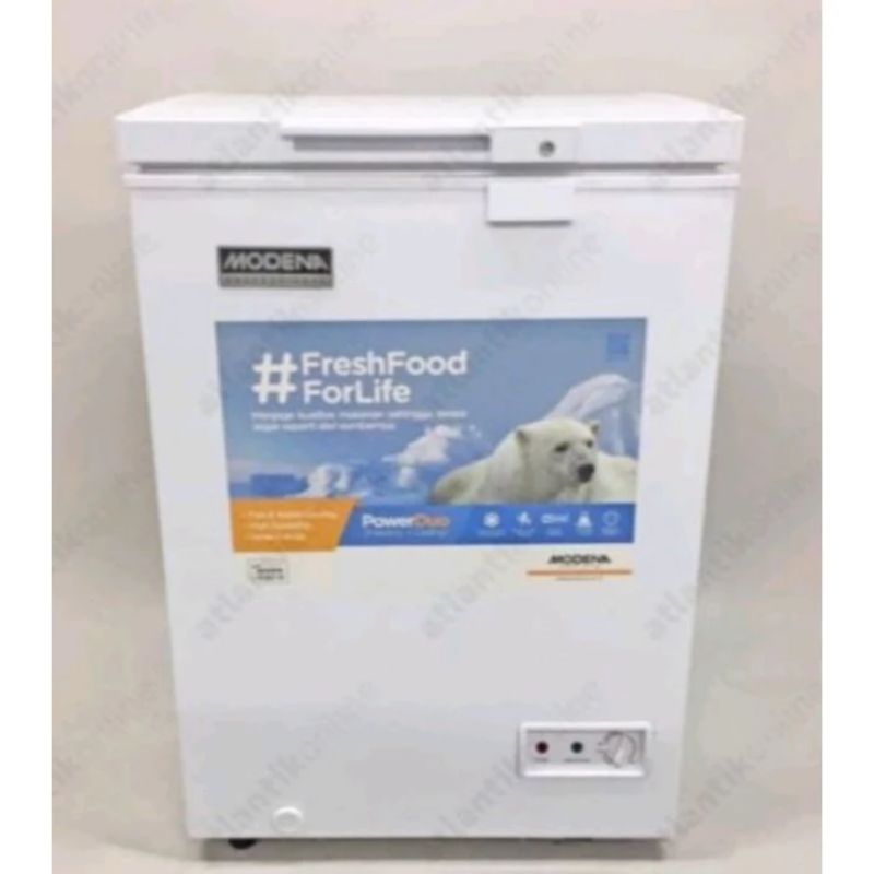 Jual Modena Chest Freezer Box 100Liter MD-106W | Shopee Indonesia