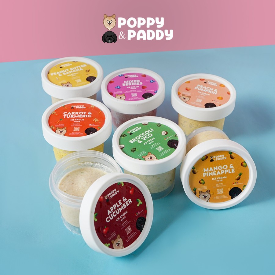 Jual Poppy & Paddy - Ice Cream Tub - Eskrim Hewan (Dog Treats/Snacks ...