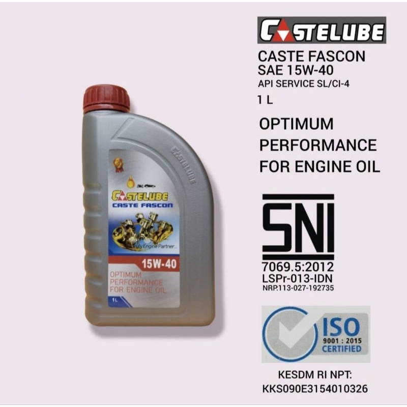 Jual Oli Castelube Fascon SAE 15W-40 1Liter | Shopee Indonesia