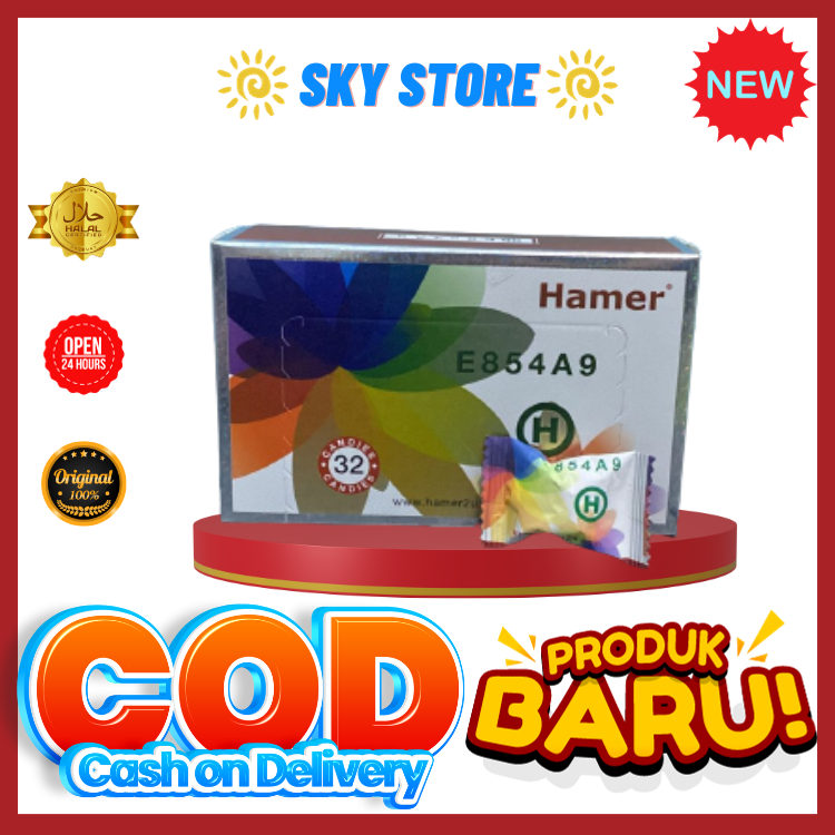 Jual Hamer Rainbow Candy Original 1 Box 32 Pcs Permen Hamer Rainbow ...