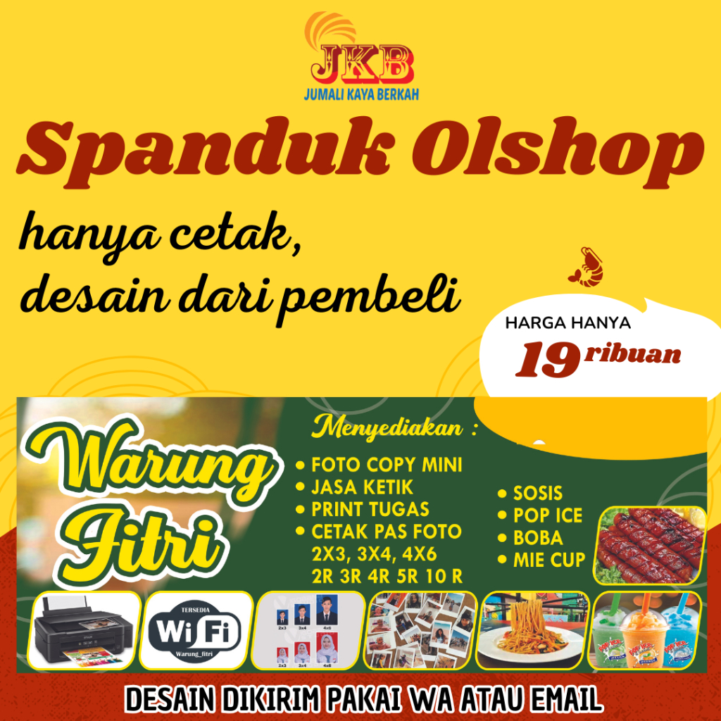 Jual Spanduk Olshop Online shop Toko Jualan | Shopee Indonesia