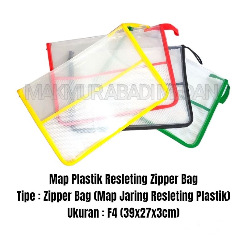 Jual 1pcs Map Plastik Resleting Zipper Bag Zipper Bag Map Plastik