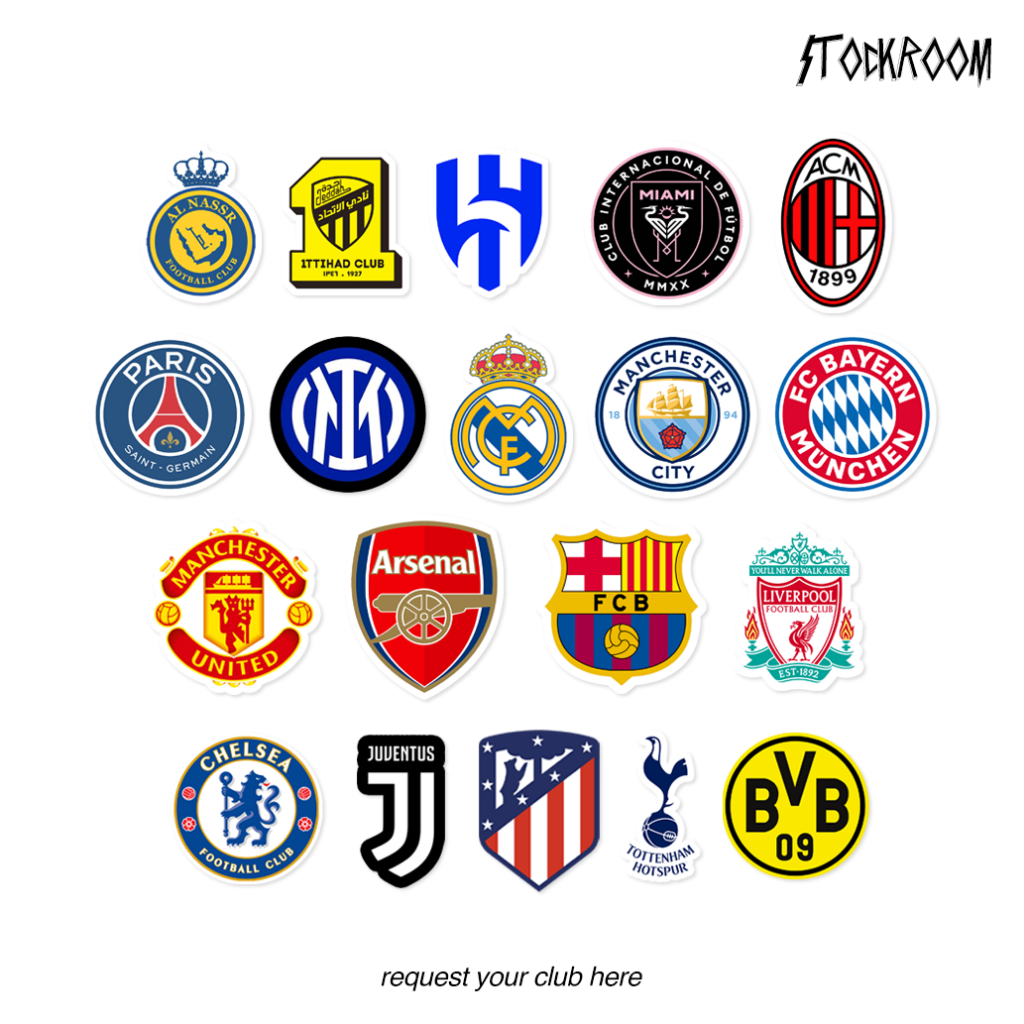 Jual STICKER LOGO KLUB SEPAK BOLA / FOOTBALL EDITION / STICKER / STIKER ...