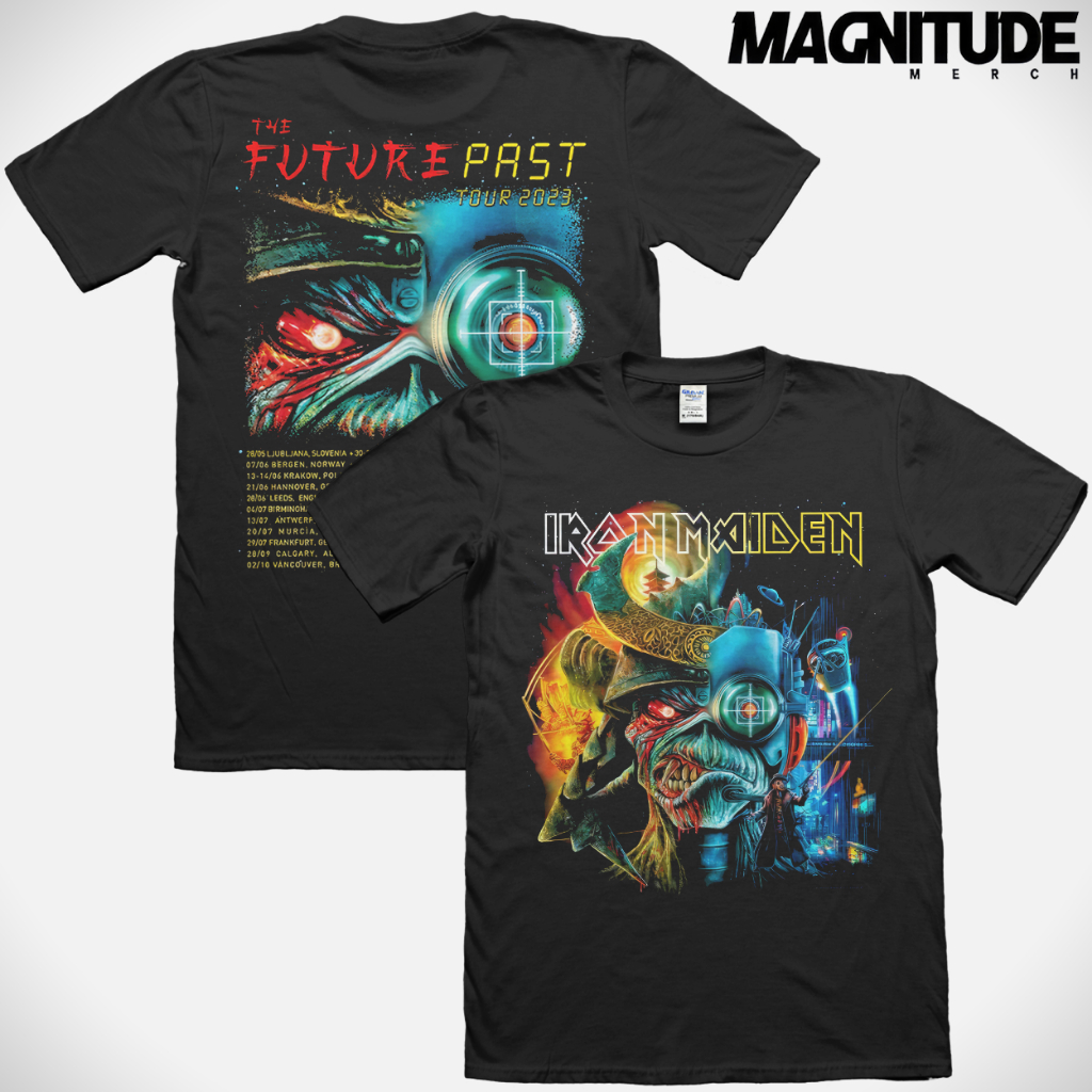 Jual Magnitude T-Shirt IRON MAIDEN - THE FUTURE PAST TOUR | Kaos musik ...