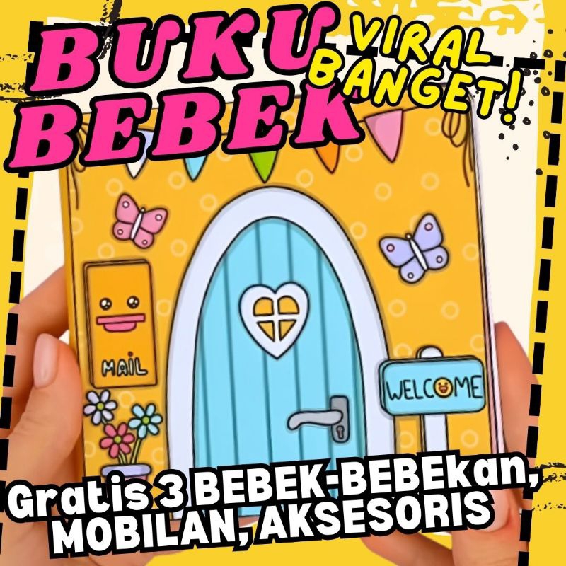 Jual PAPER DUCK VIRAL | Boneka Bebek Viral Rumah Bebek Kuning Bebek ...