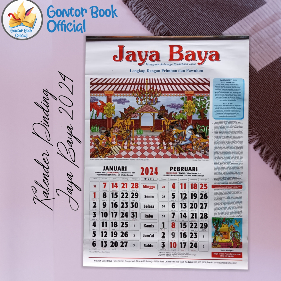 Jual 3.3 Promo Brand Kalender Jaya Baya 2024 Lengkap Original Gontor ...
