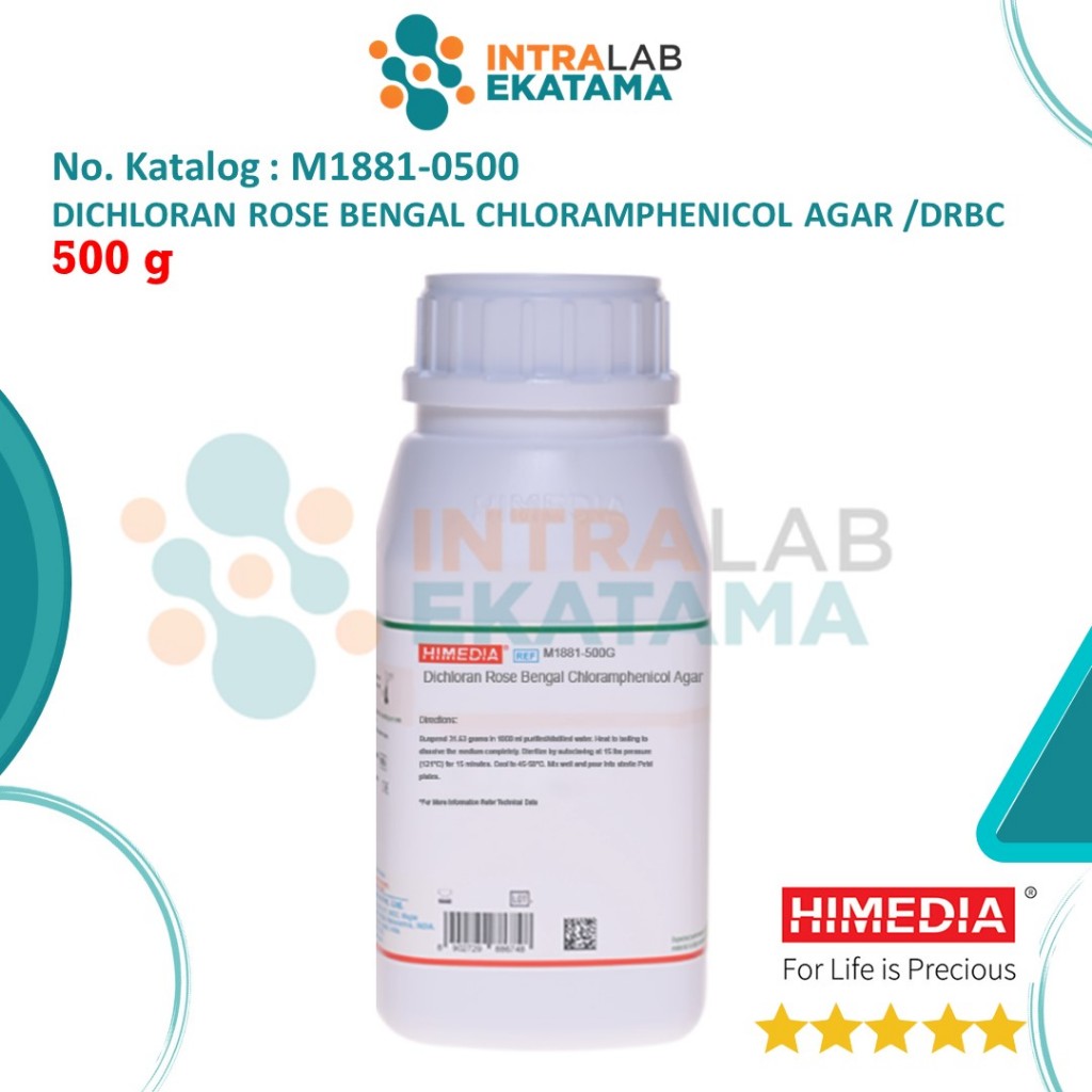 Jual M1881-0500 DICHLORAN ROSE BENGAL CHLORAMPHENICOL AGAR /DRBC, 500g ...