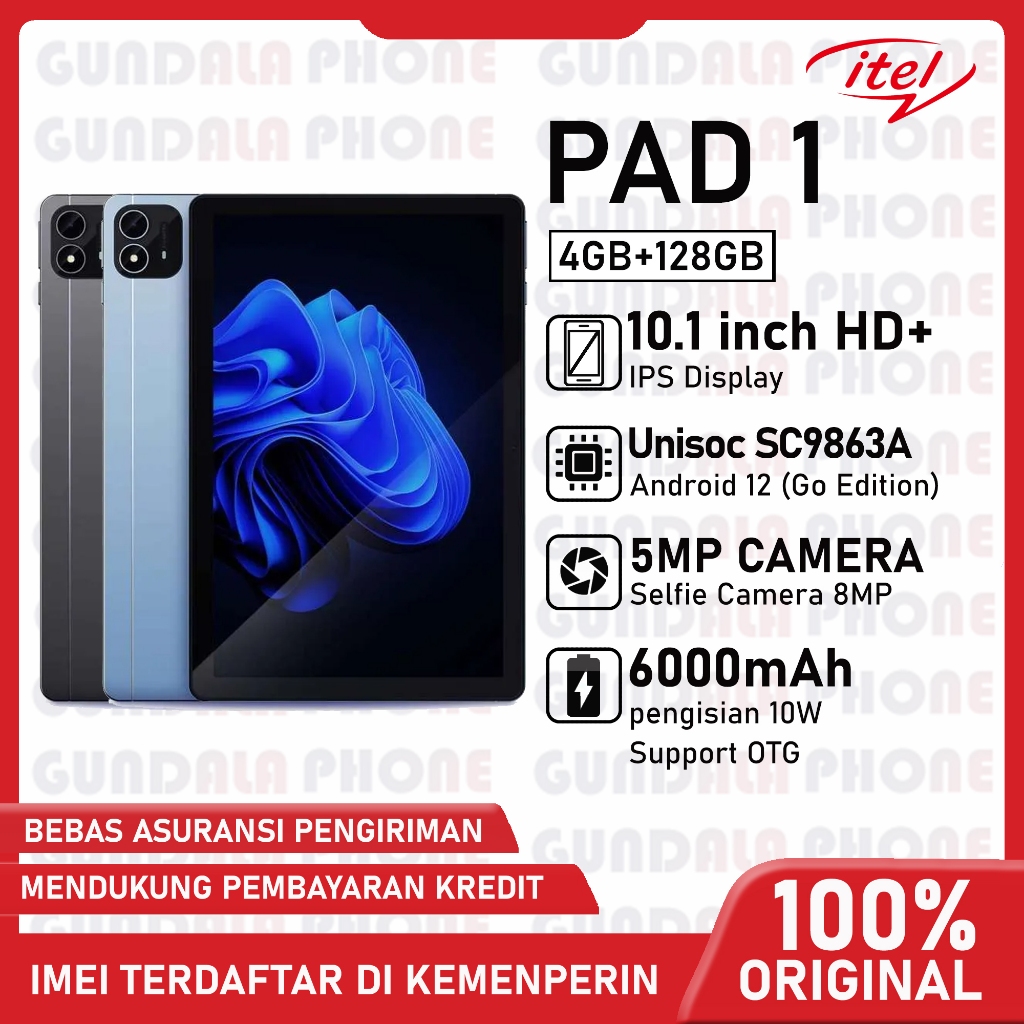 Jual Itel Pad 1 4/128GB Battery 6000mAh - Garansi resmi | Shopee Indonesia