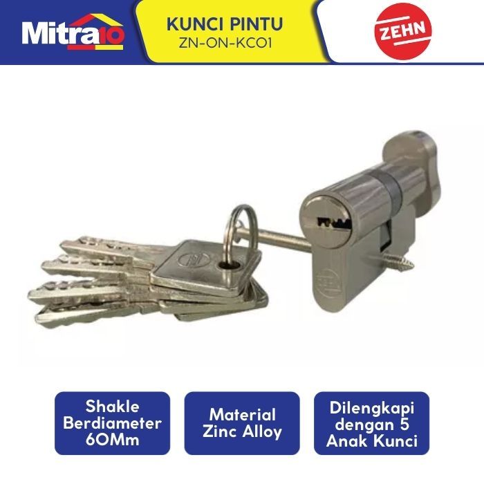 Jual Zehn Kunci Pintu Knob Cylinder ZN-ON-KC01 | Shopee Indonesia