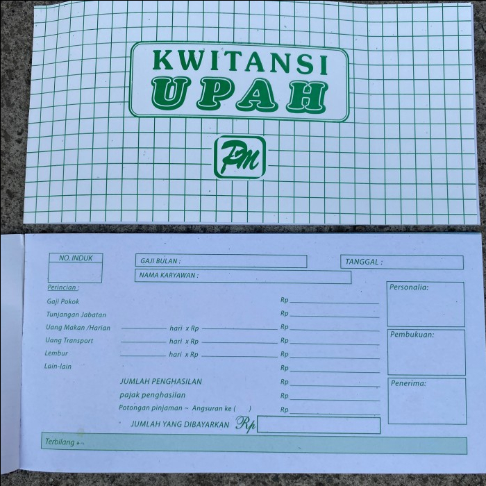 Jual Kwitansi Upah 1 ply | Shopee Indonesia