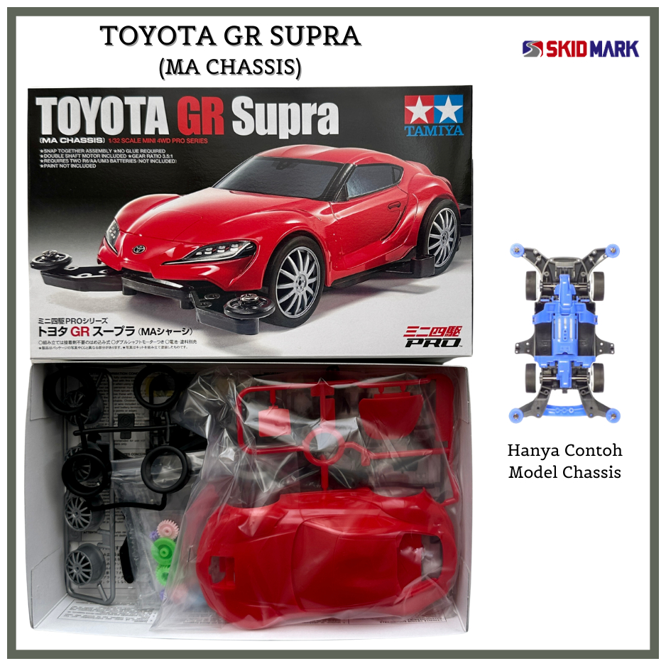 Jual Mobil Rakit Tamiya Mini 4WD - Toyota GR Supra MA Chassis (ORIGINAL ...