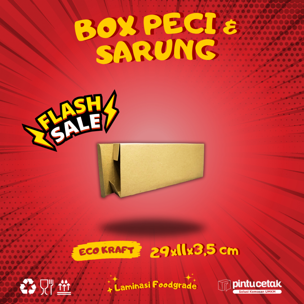 Jual BOX PECI & SARUNG POLOS MIN ORDER KELIPATAN 50 PCS, TERMURAH Lunch ...