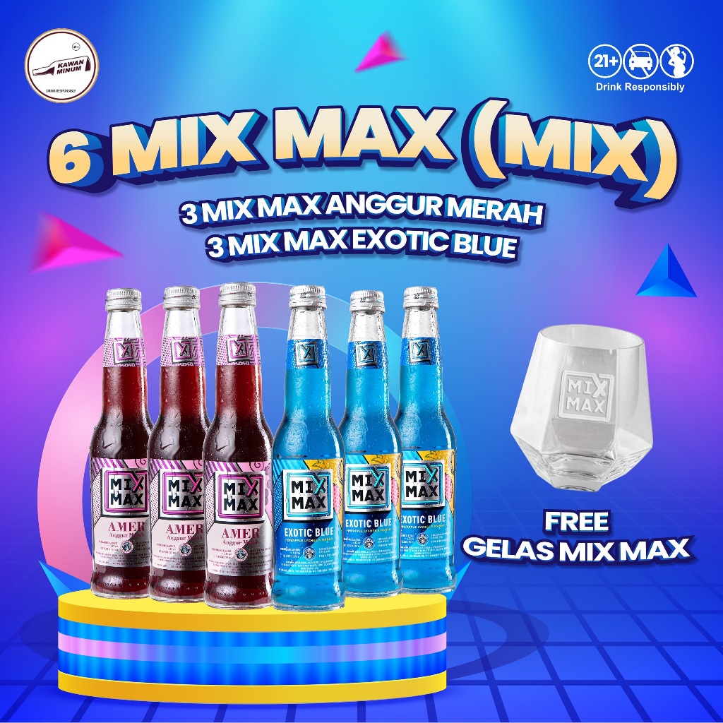 Jual 6 Mix Max (Mix) FREE Gelas Mix Max | Shopee Indonesia